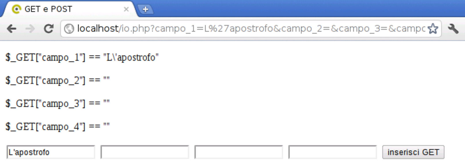 a2 --- Introduzione a PHP